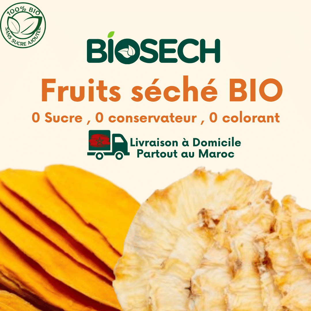 BIOSECH - Fruits séché sans sucre BIO Maroc - BIOSECH Fruits séché sans ...